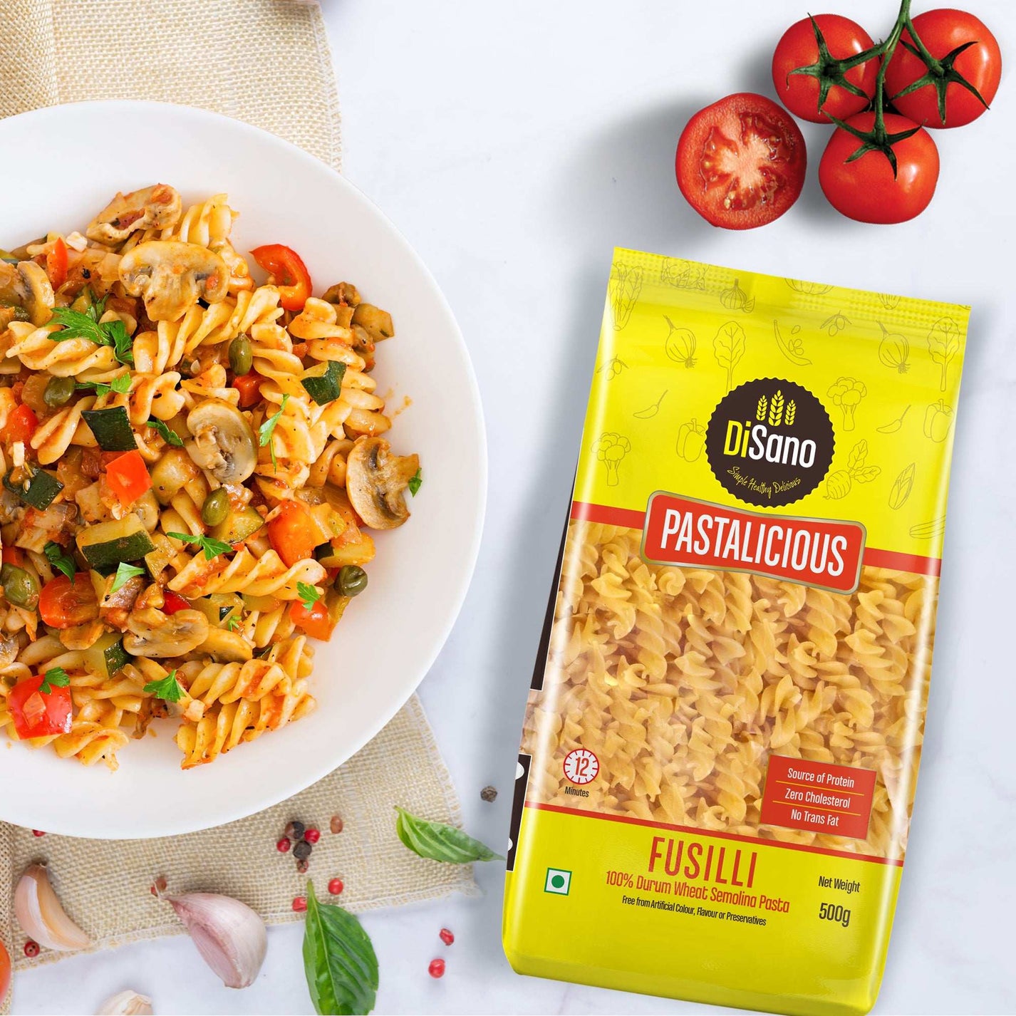 Disano Pastalicious Durum Wheat Fusilli Pasta, 500g – Disano online